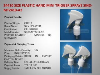 Mini trigger sprayer | PPT