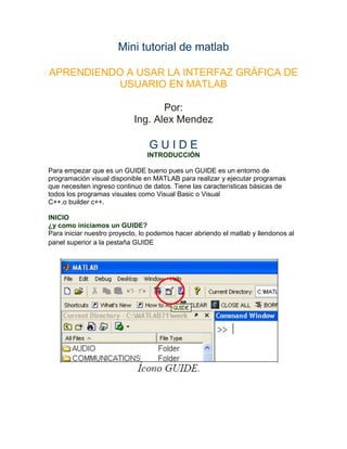 Mini Tutorial De Matlab | PDF