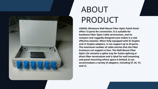 Mini Wall Mount patch panel/LIU unisol | PPTX