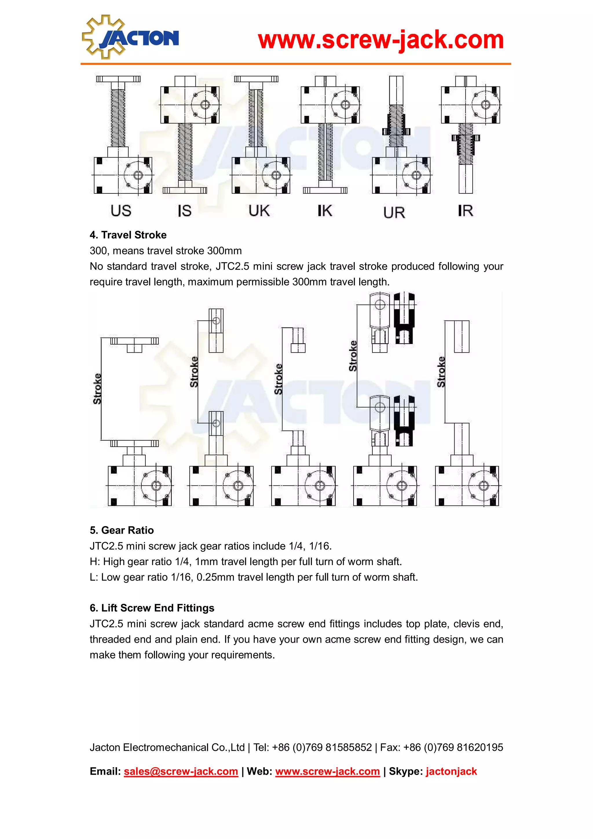 Mini worm gear screw jack, mini machine screw jack, micro worm drive ...