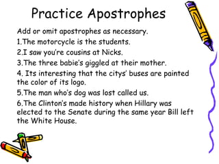 Apostrophes | PPT