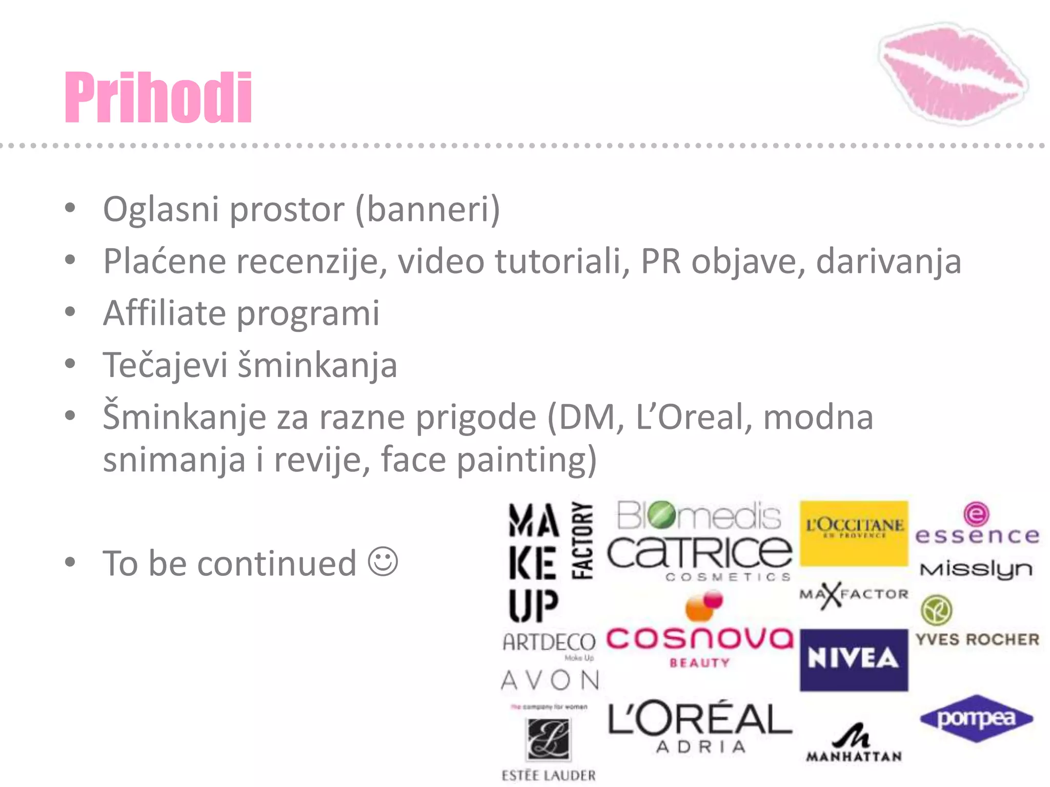 Šminkerica - Beauty Community | PPTX