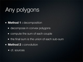 Minkowski Sum on 2D geometry | PDF | 3-D Graphics | Computer Software and Applications