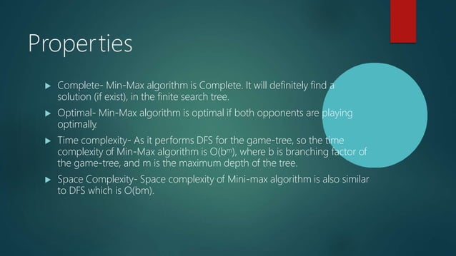 Min Max Artificial Intelligence algorithm | PPT Min Max Artificial Intelligence algorithm | PPT