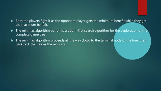 Min Max Artificial Intelligence algorithm | PPT Min Max Artificial Intelligence algorithm | PPT