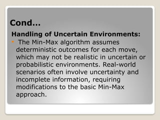 MINMAX ALGORITHM in machine learning.pptx