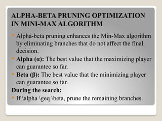 MINMAX ALGORITHM in machine learning.pptx