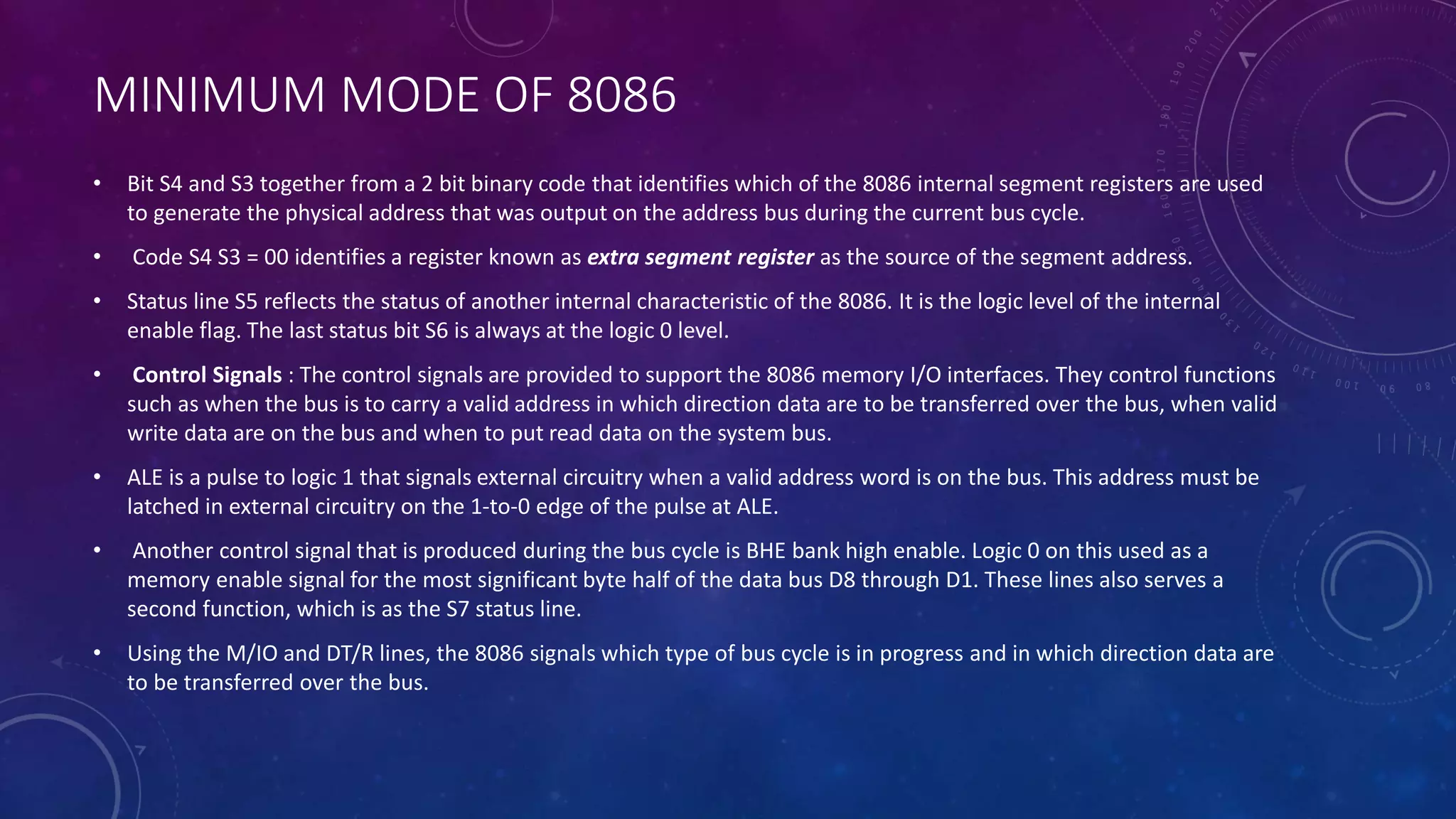 Minimum Modes and Maximum Modes of 8086 Microprocessor | PPTX