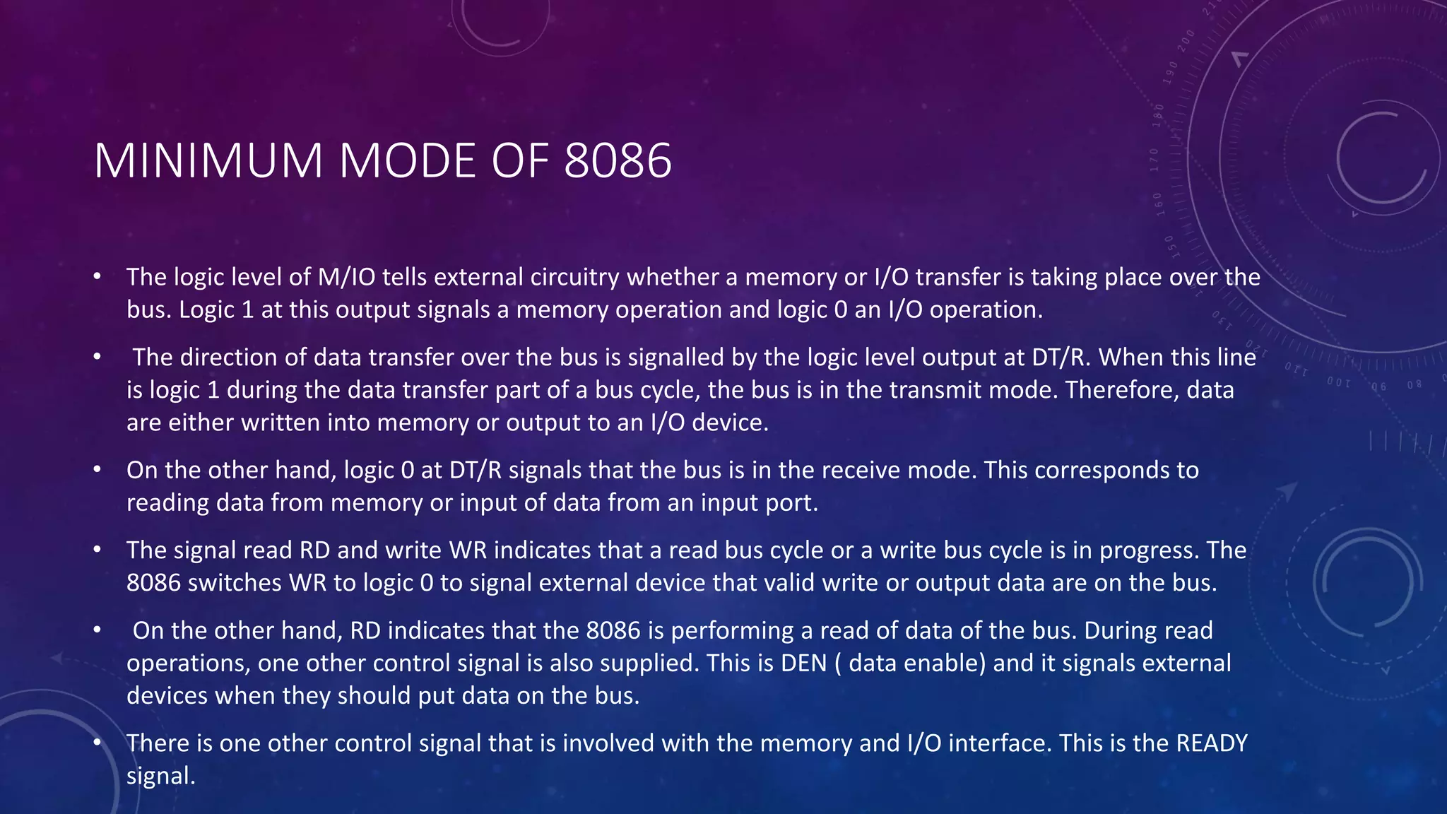 Minimum Modes and Maximum Modes of 8086 Microprocessor | PPTX