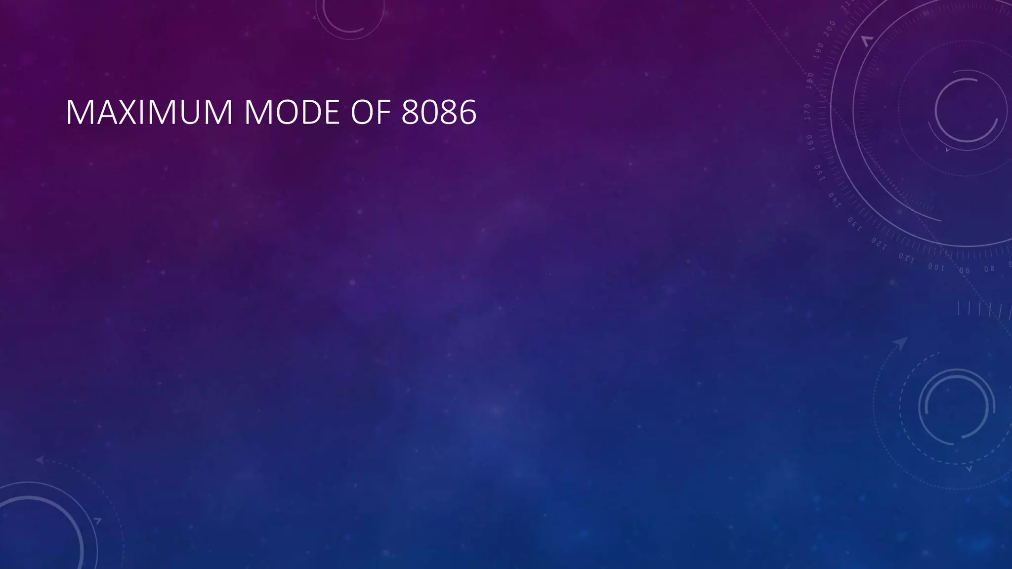 Minimum Modes and Maximum Modes of 8086 Microprocessor | PPTX