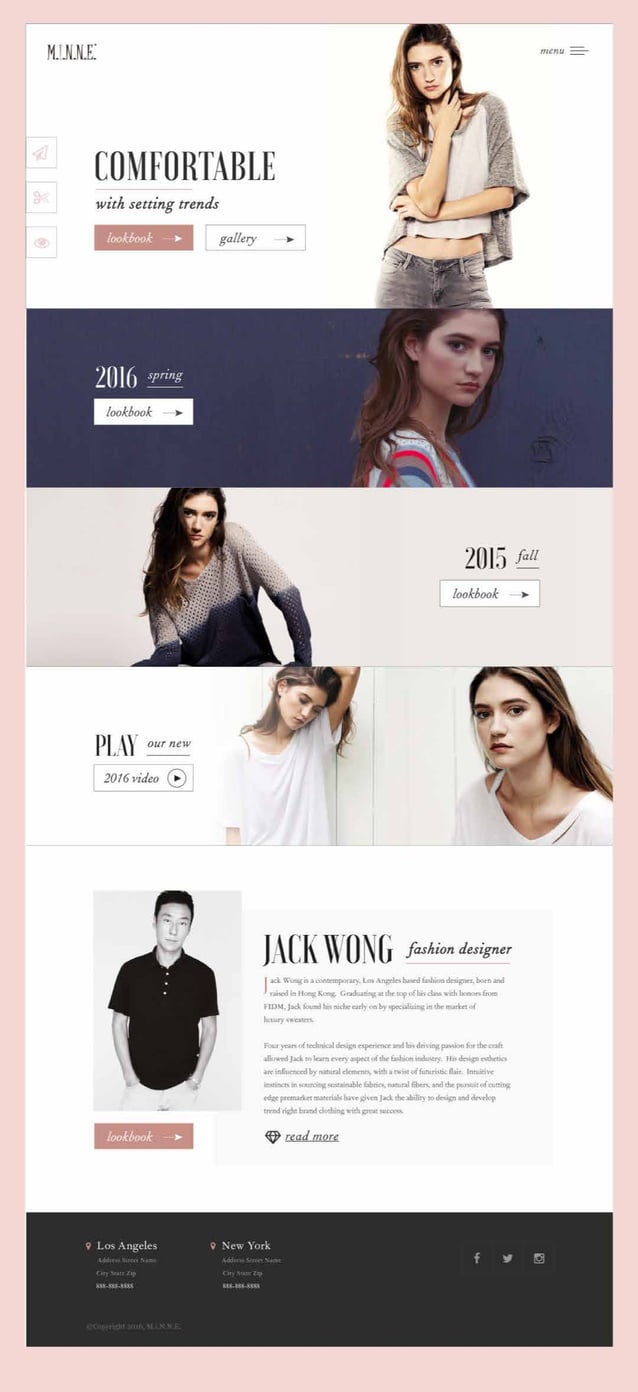 MINNE Apparel Website Design | PDF