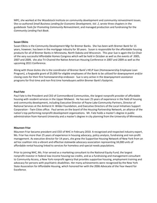 Minnesota Participant Resource Packet 071210 | PDF