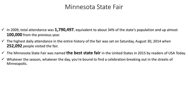 Minnesota state fair | PPT