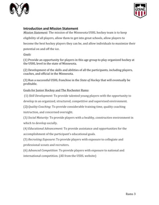 Minnesota USHL Team - Rochester Rams | PDF