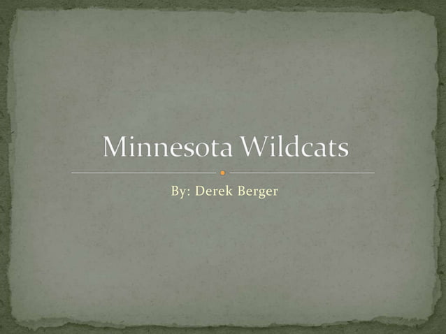 Minnesota wildcats | PPT