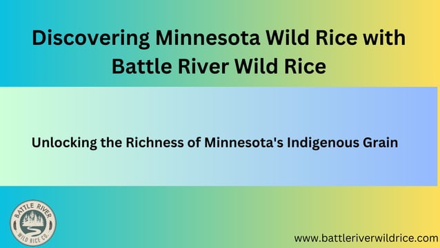 Harvested Heritage: Battle River Wild Rice and the Essence of Minnesota ...