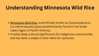 Minnesota Wild Rice by Battle River Wild Rice | PPT
