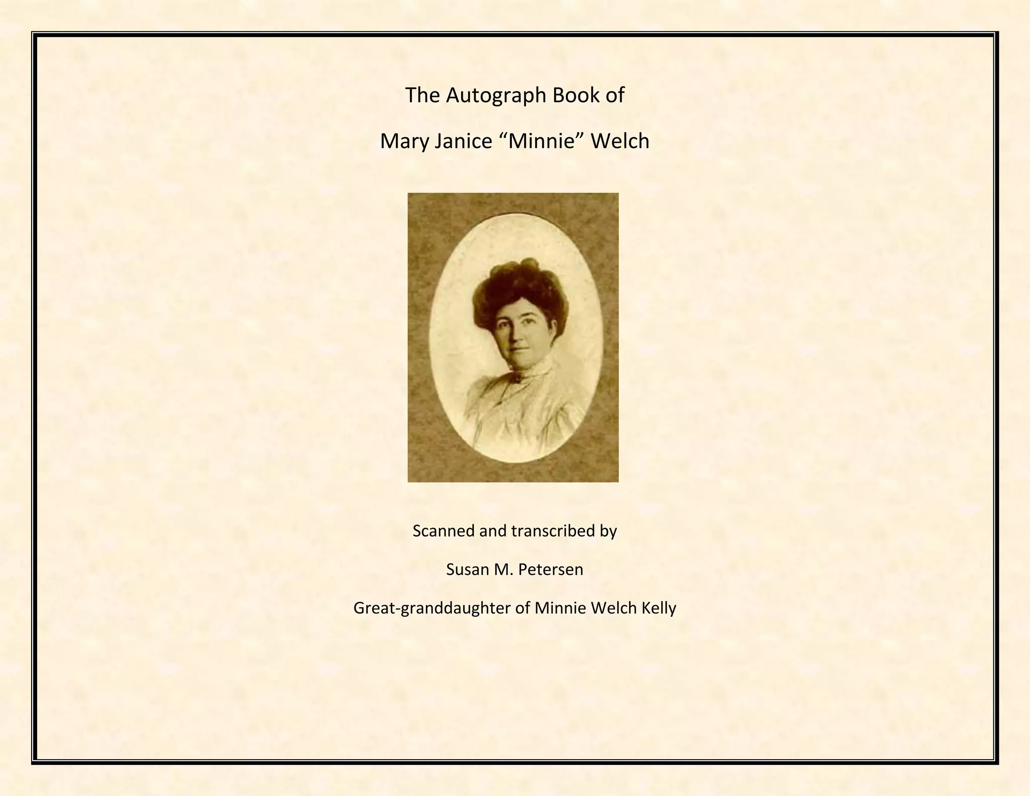 Minnie Welch autograph_book | PDF