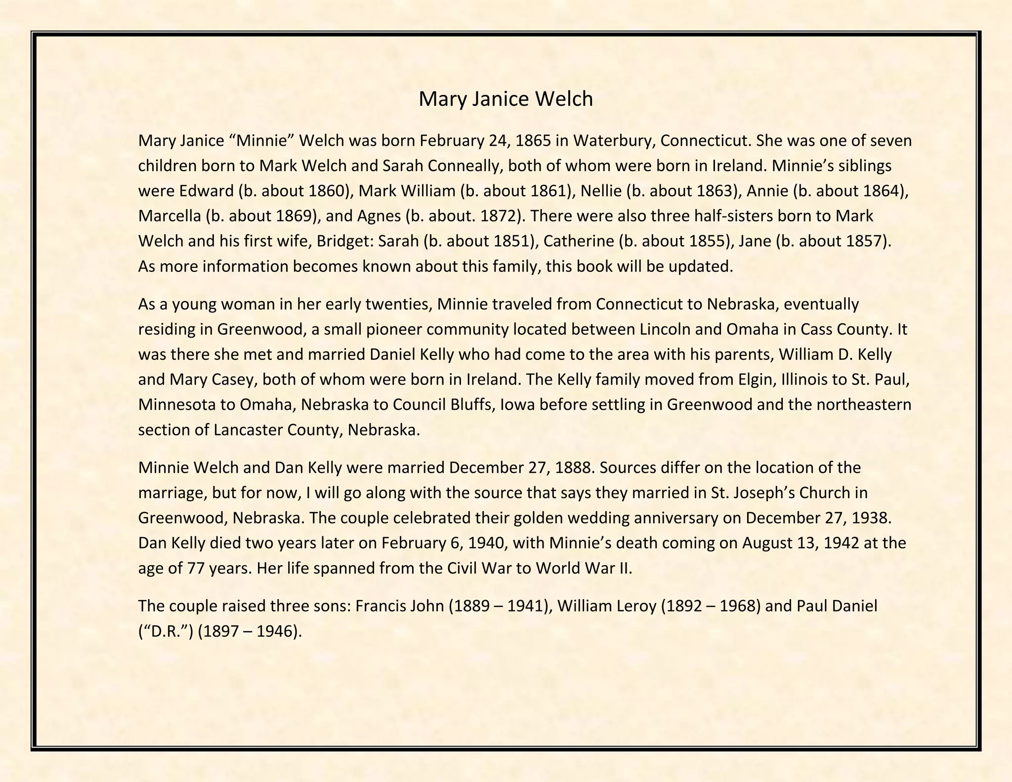 Minnie Welch autograph_book | PDF