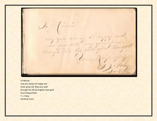 Minnie Welch autograph_book | PDF