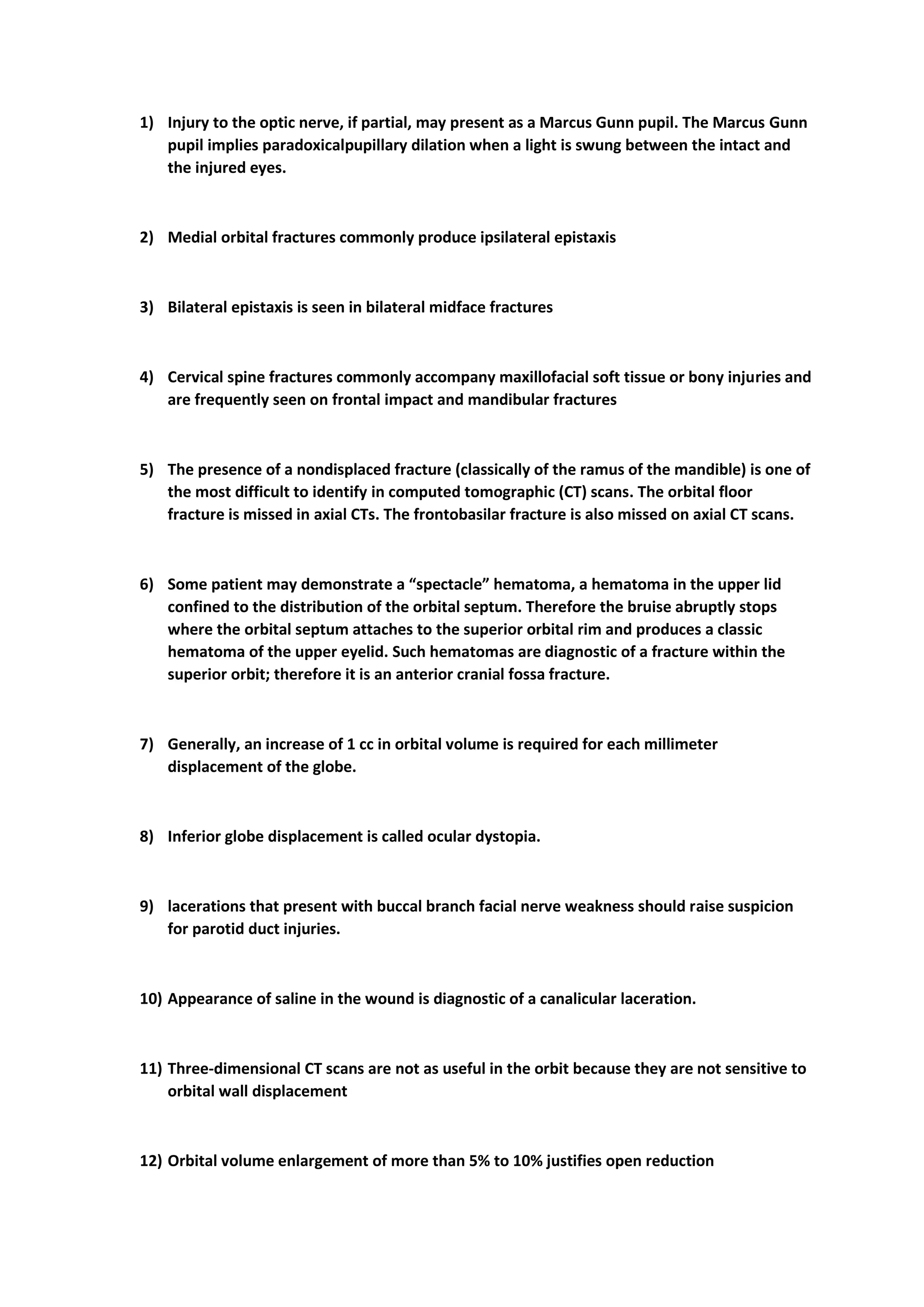 Facial Trauma Surgery Minimal Read | PDF