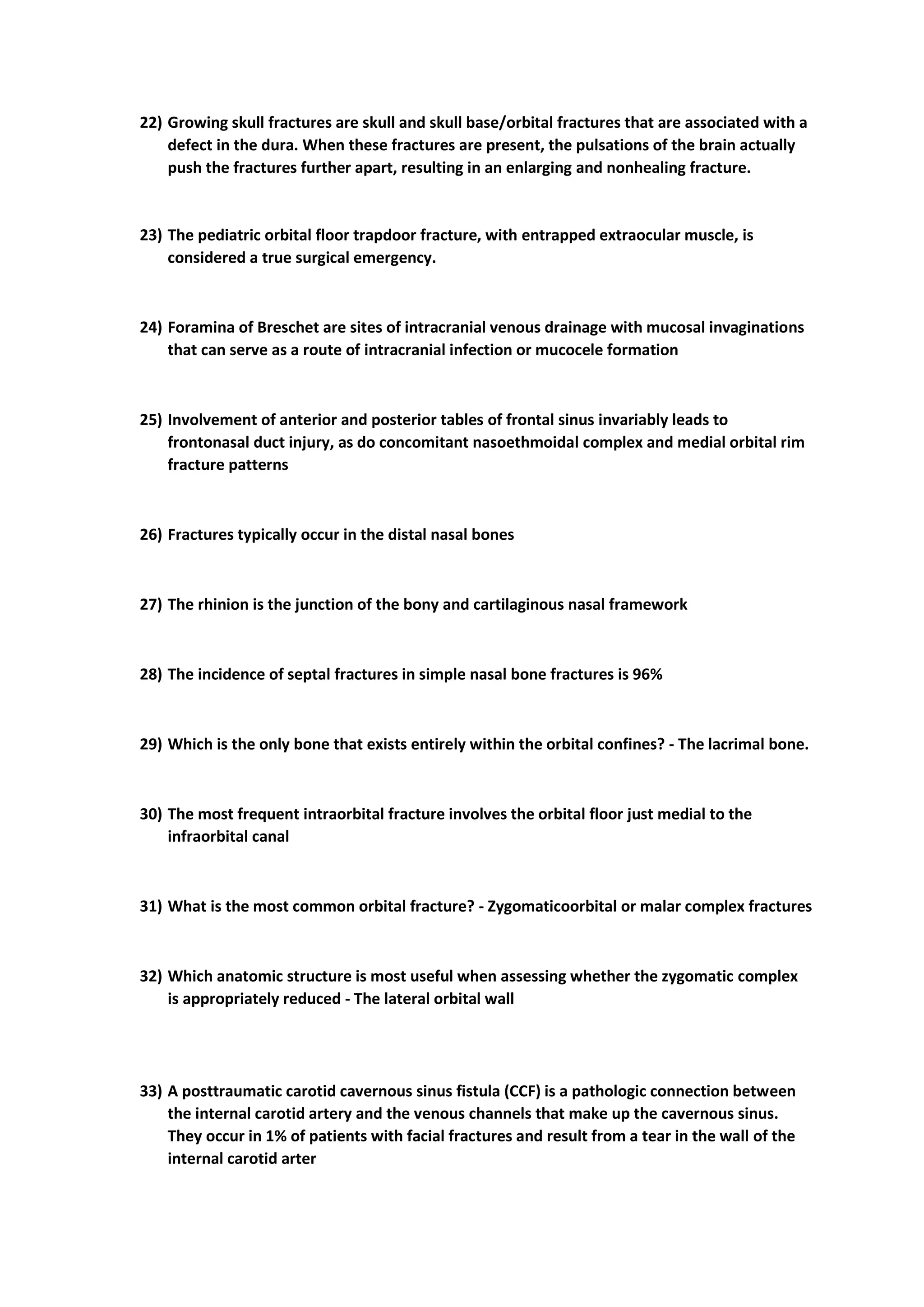 Facial Trauma Surgery Minimal Read | PDF