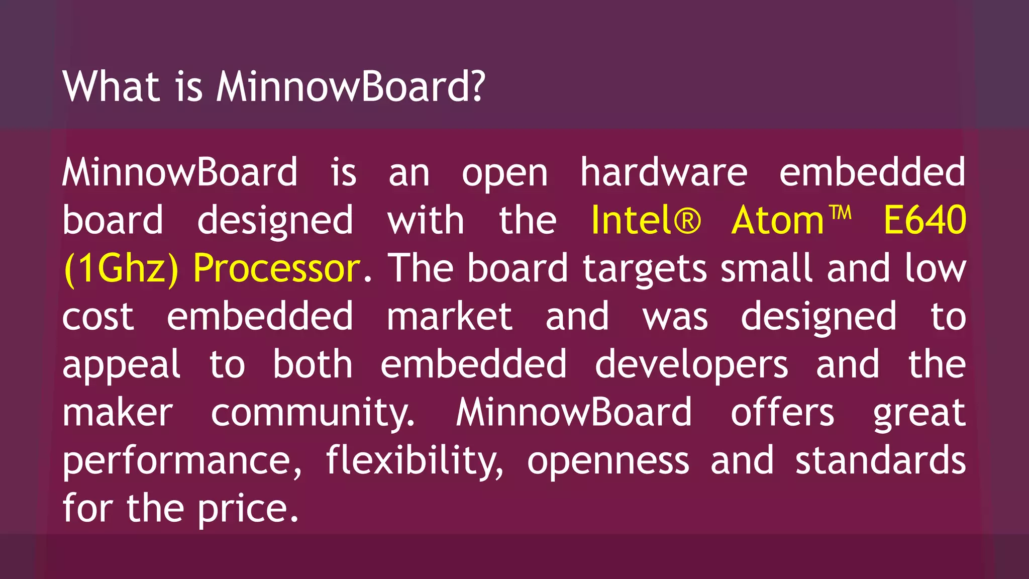 Minnow board final | PPT