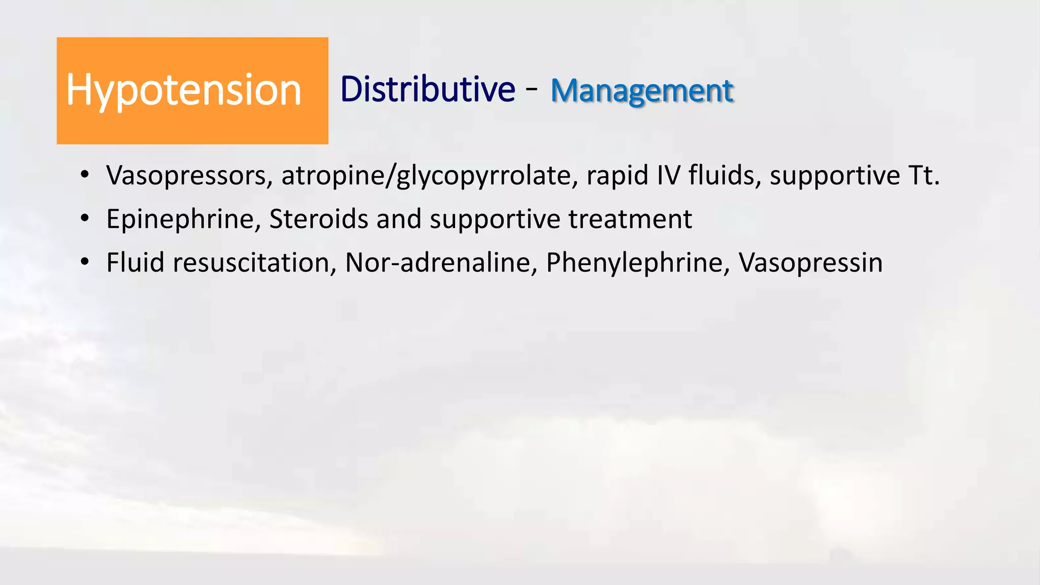 POST-OPERATIVE MANAGEMENT OF HEMODYNAMICALLY UNSTABLE PATIENT | PPT POST-OPERATIVE MANAGEMENT OF HEMODYNAMICALLY UNSTABLE PATIENT | PPT
