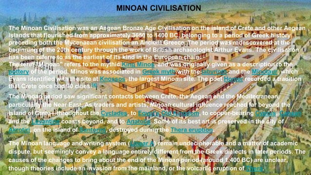 The Minoan civilisation | PPTX