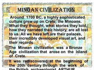 Minoan civilization | PPTX