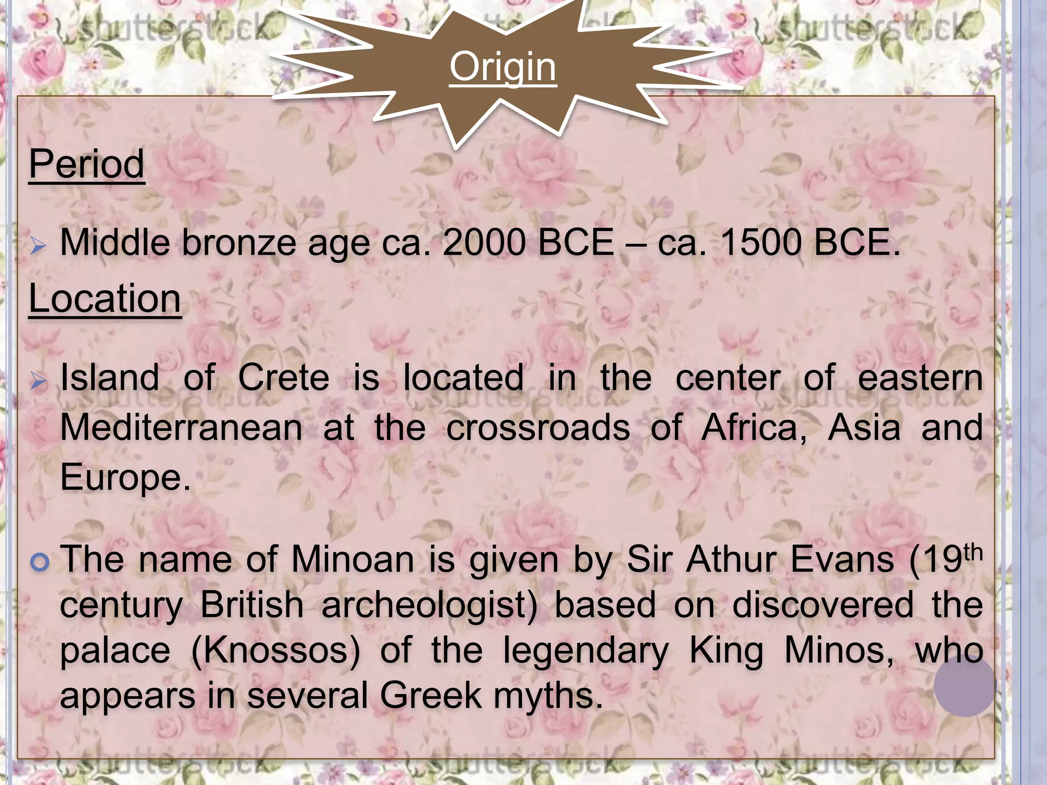 Minoan civilization | PPTX