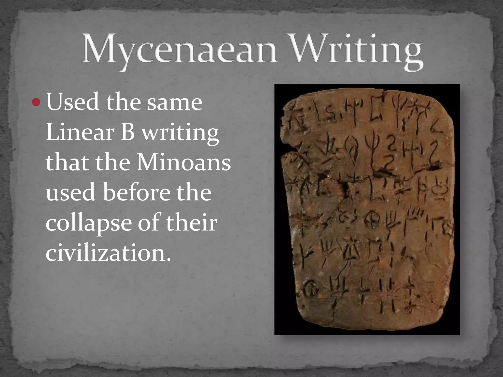 Minoans and mycenaeans presentation | PPTX