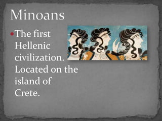 Minoans and mycenaeans presentation | PPTX