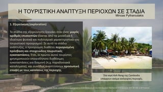 Η Τουριστική Ανάπτυξη Περιοχών σε Στάδια (Butler's Model) | PPTX