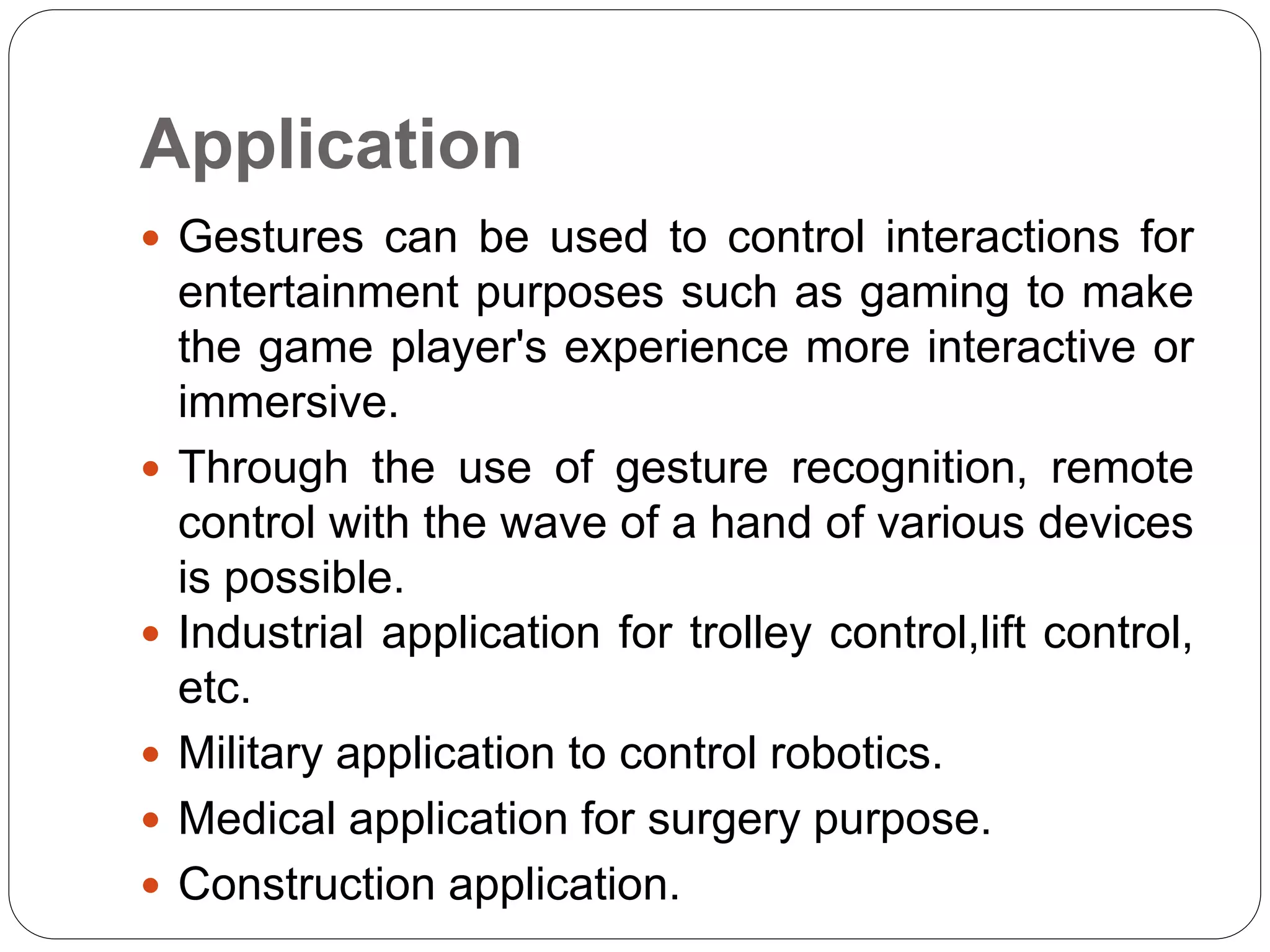 Gesture Control Robot | PPTX