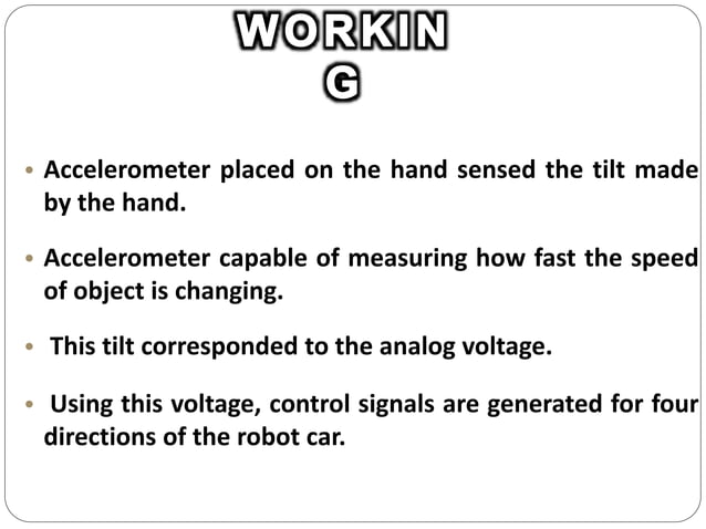 Gesture Control Robot | PPTX