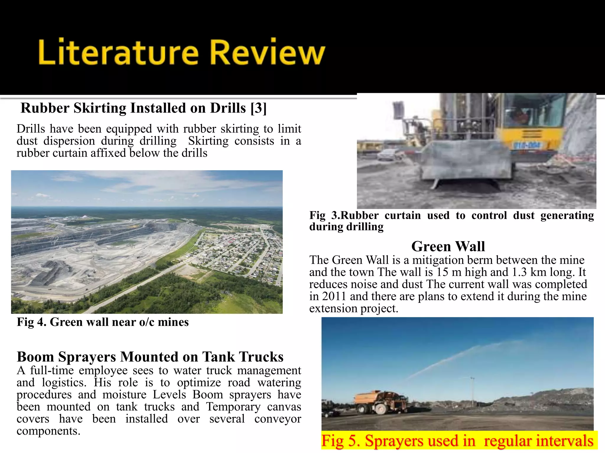 Dust control practices in open cast mining industry. | PPTX
