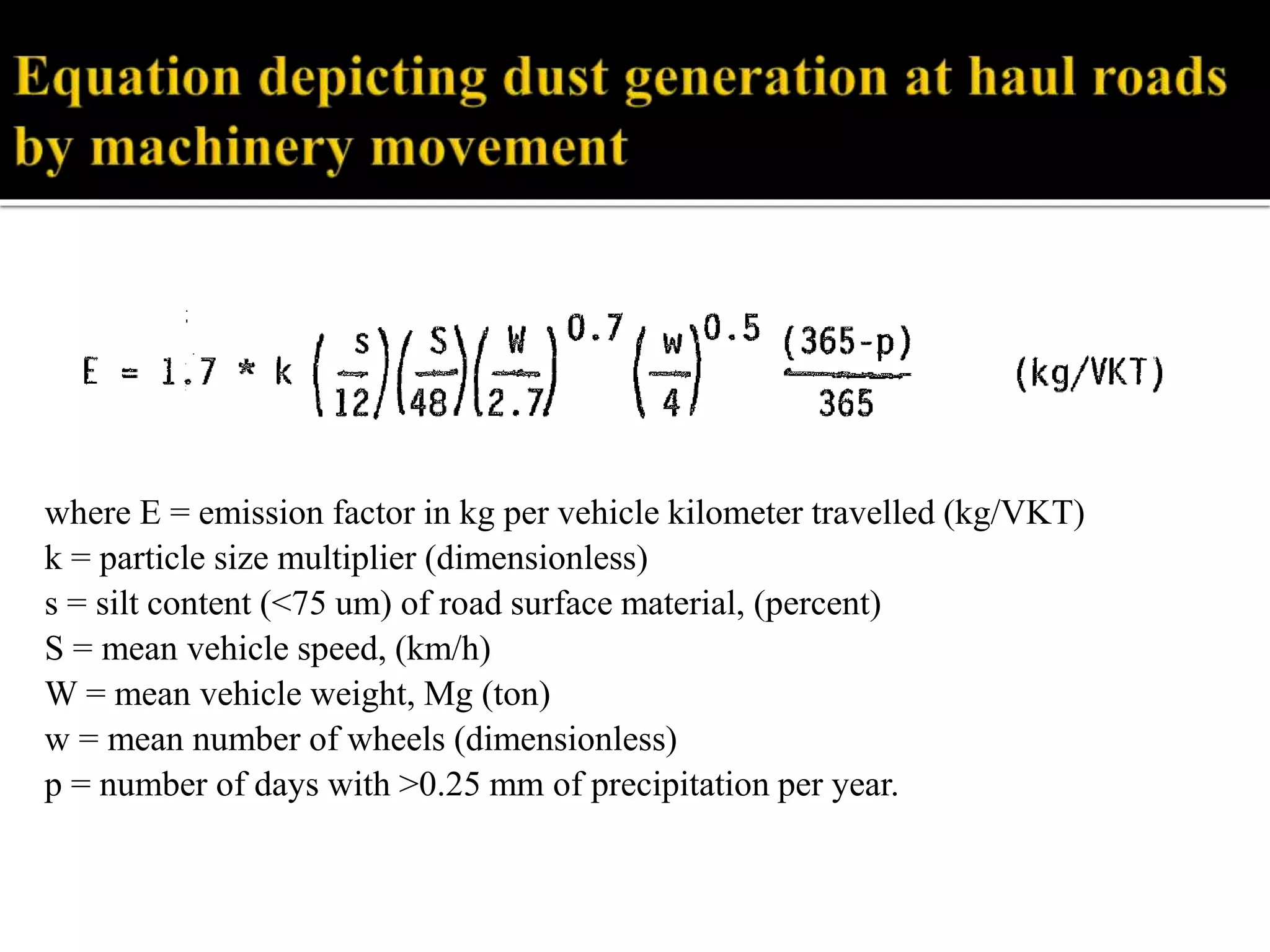 Dust control practices in open cast mining industry. | PPTX