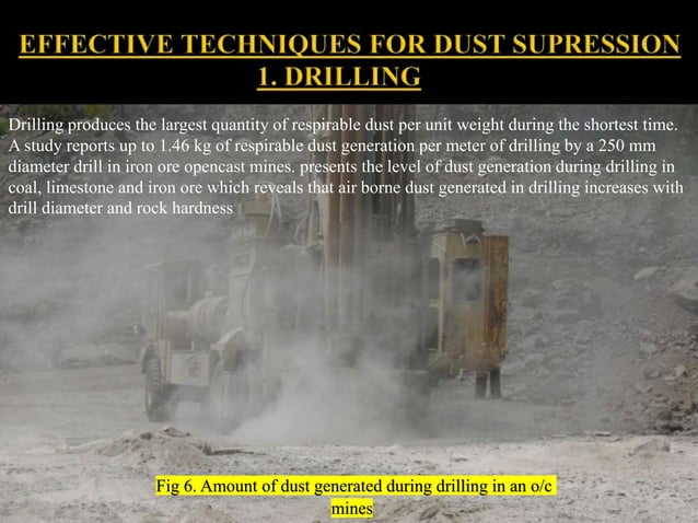 Dust control practices in open cast mining industry. | PPTX