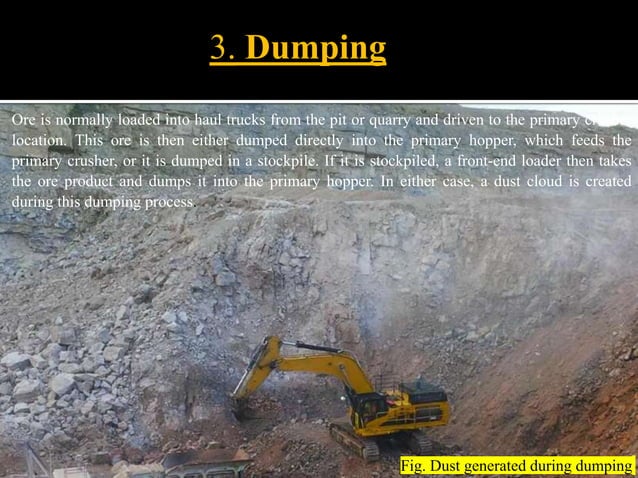 Dust control practices in open cast mining industry. | PPTX