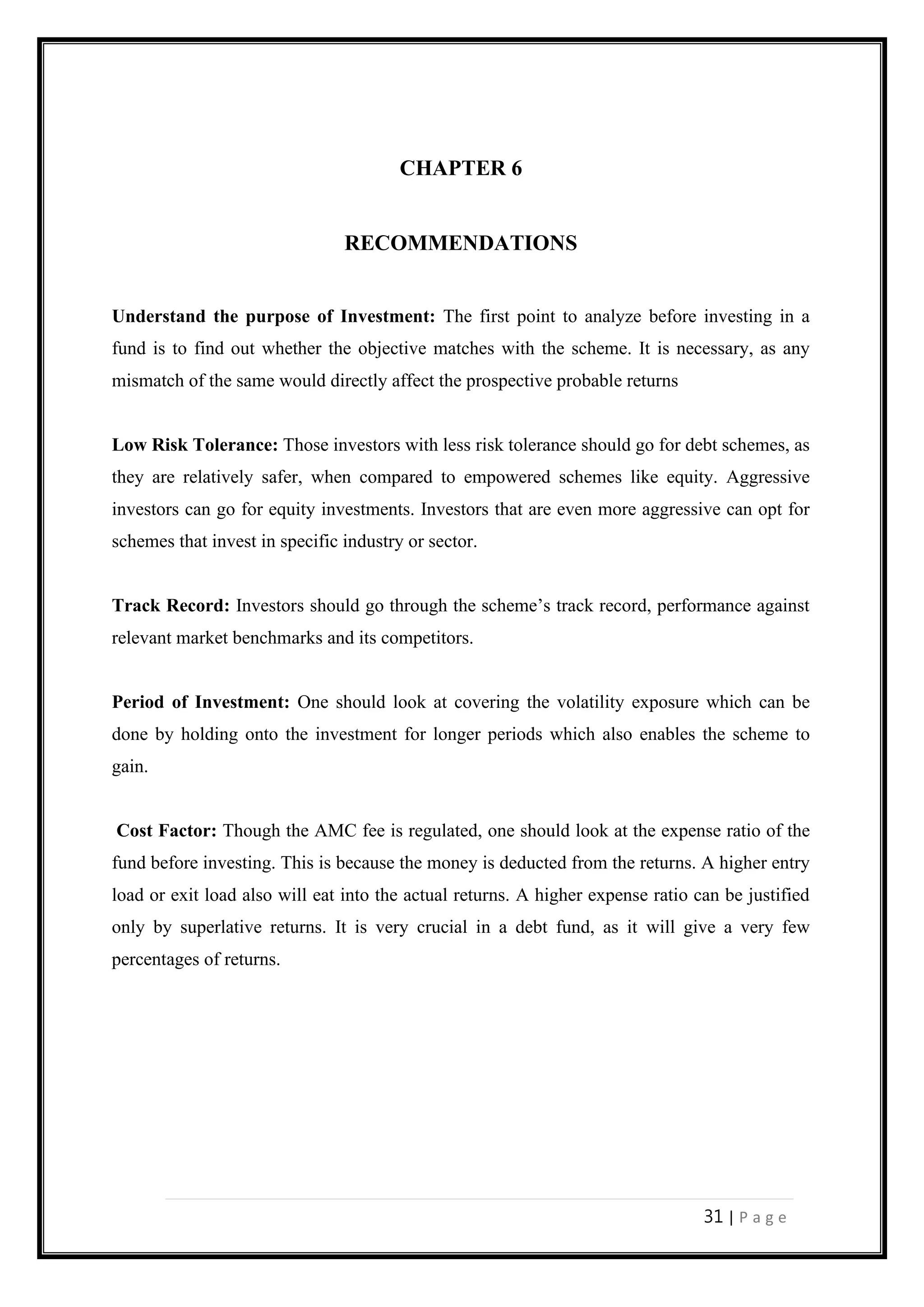 Study of Investor Perception towards Mutual Funds | PDF