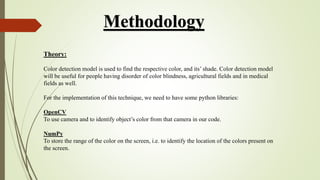 Color detection usding esp32 rgb light in iot | PPT
