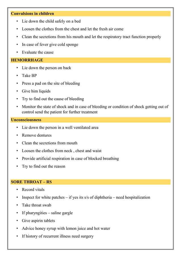 Minor ailments | PDF | First Aid | Injuries