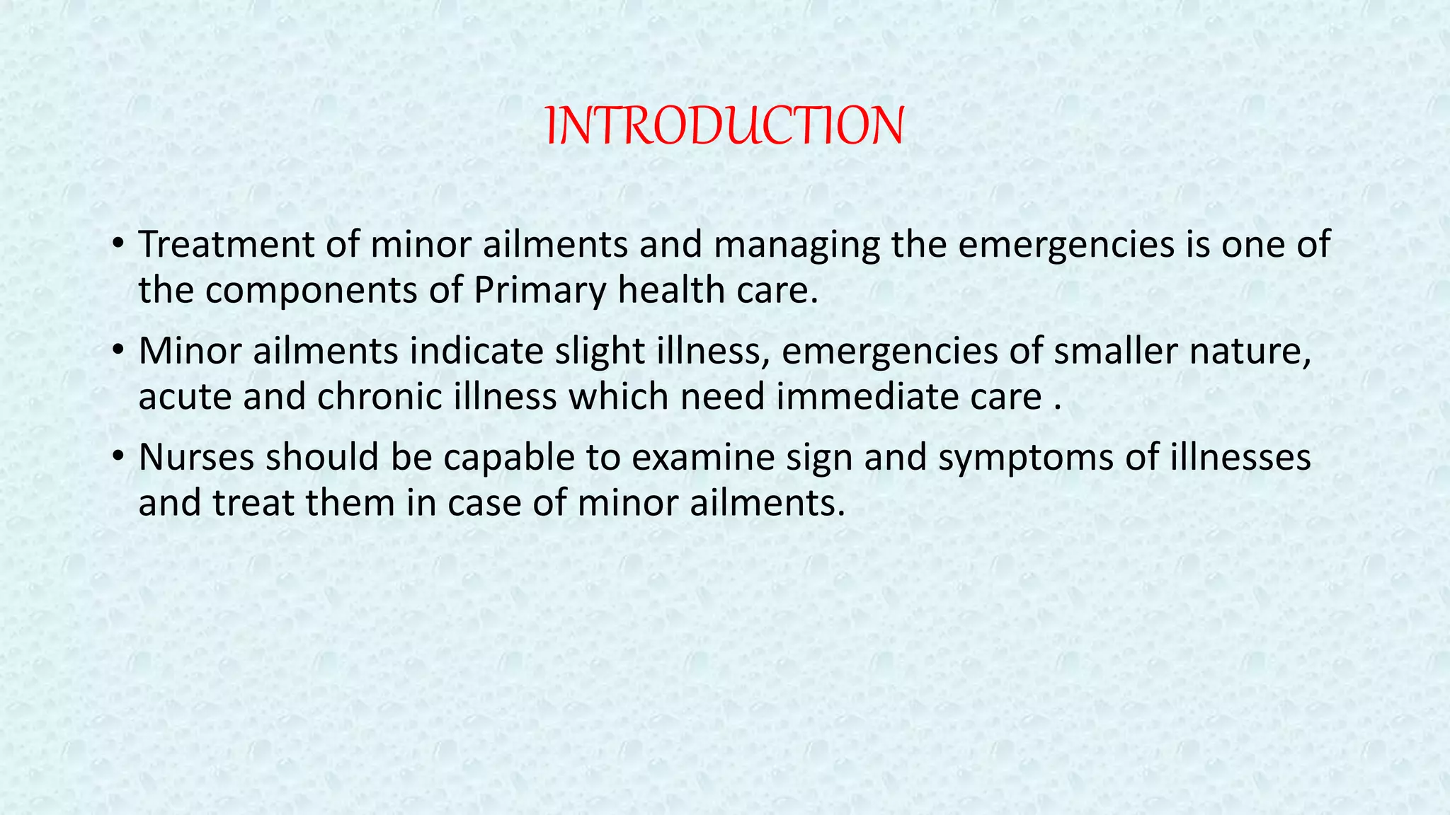 Minor ailments and standing orders | PPTX
