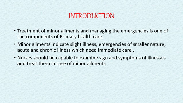 Minor ailments and standing orders | PPTX