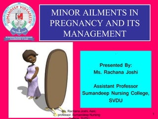 Minor ailments of Pregnancy | PPTX