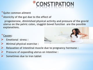 Minor ailments of pregnancy and its treatment | PPTX