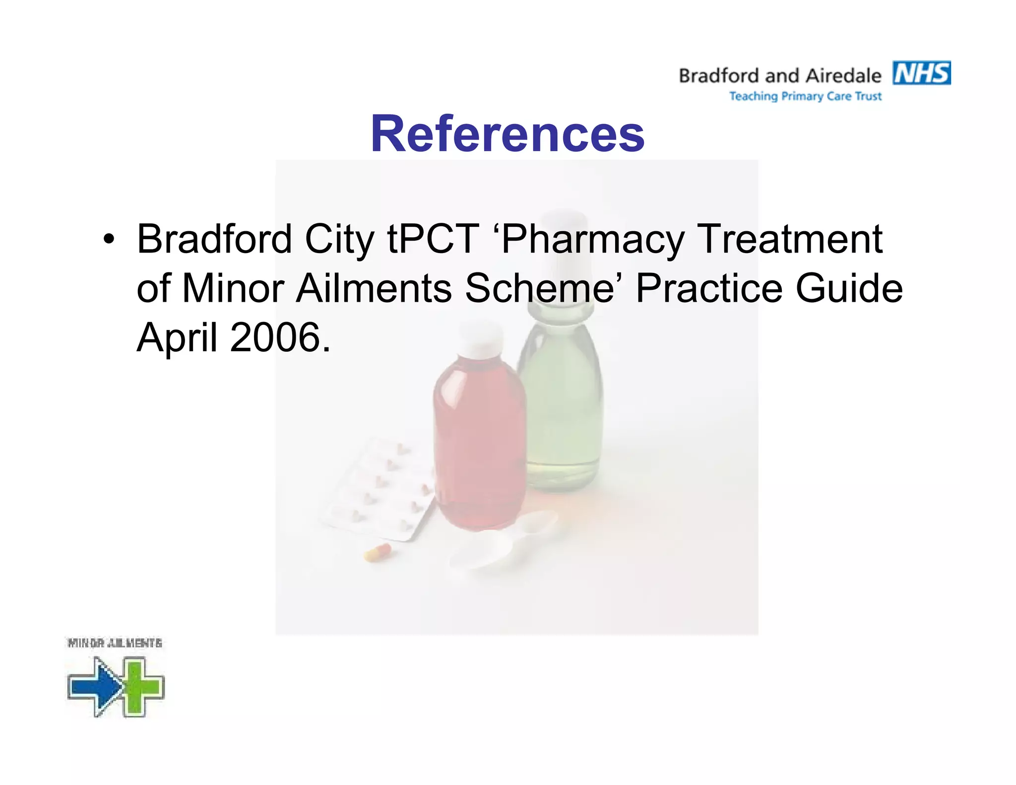 Minor ailments scheme 2006 | PPT