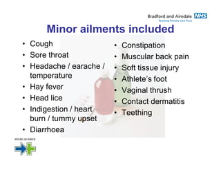 Minor ailments scheme 2006 | PPT