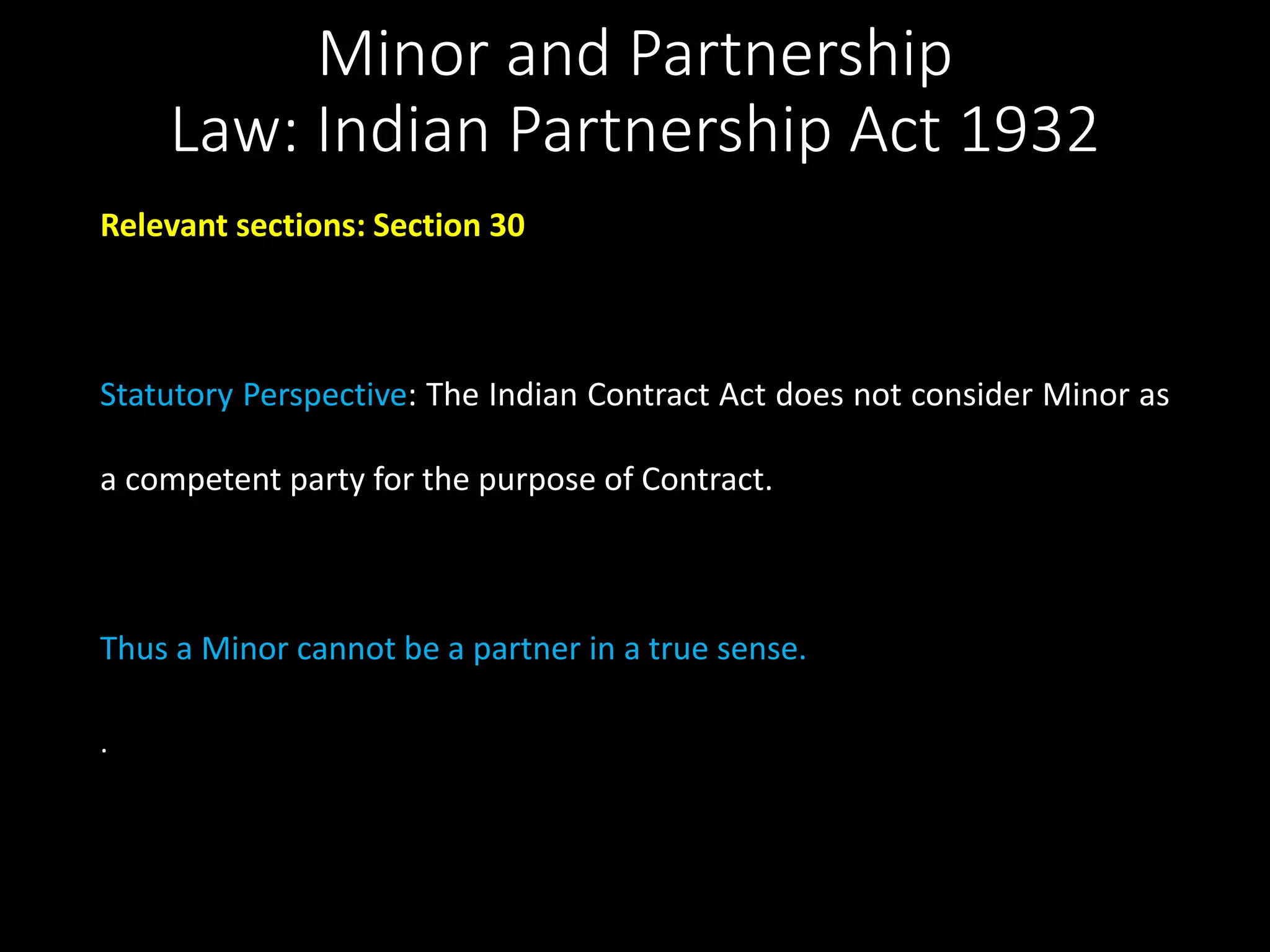 Minor as a partner | PPTX